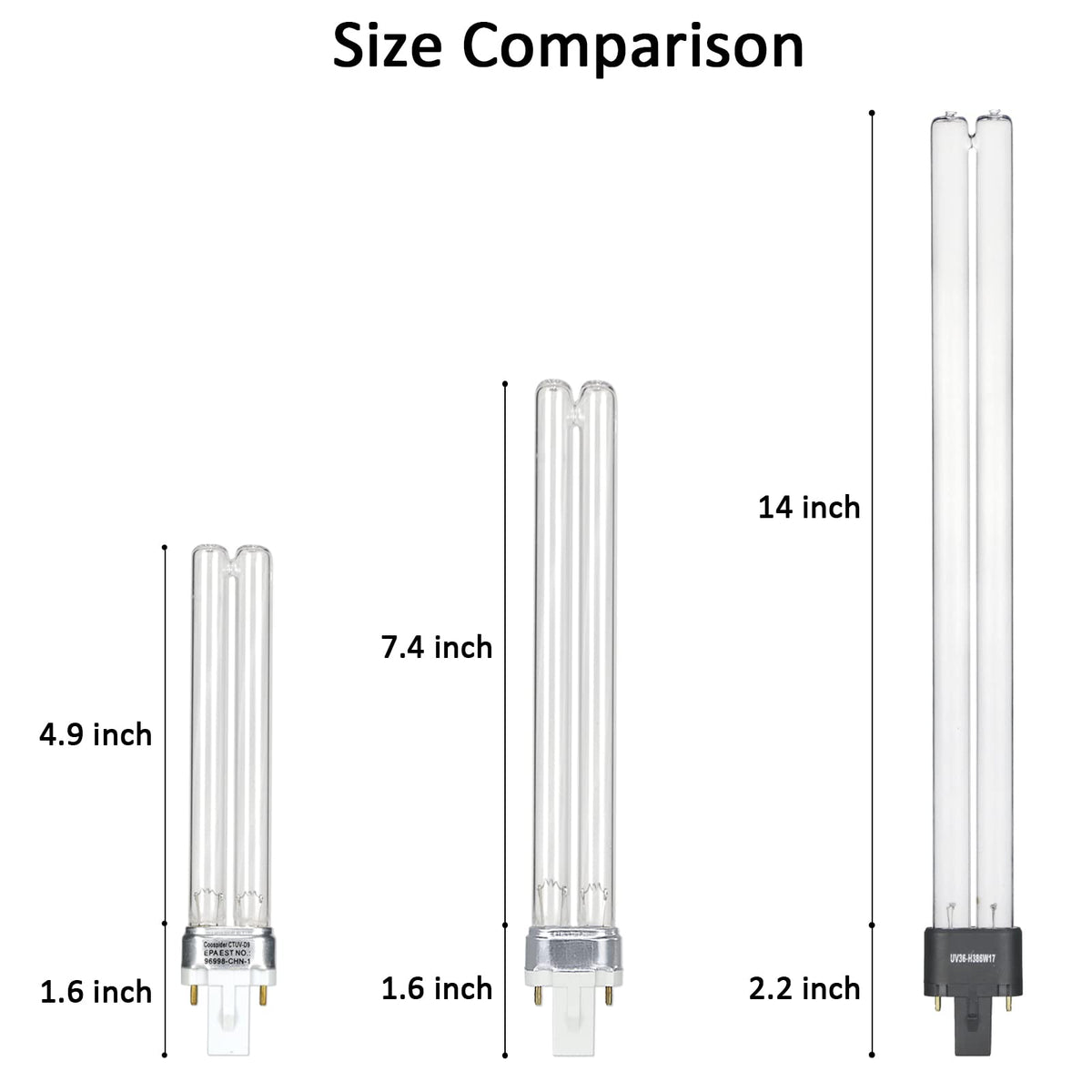 COOSPIDER 36 Watts HVAC Duct UVC Replacement Bulb UV Light 1-Pack
