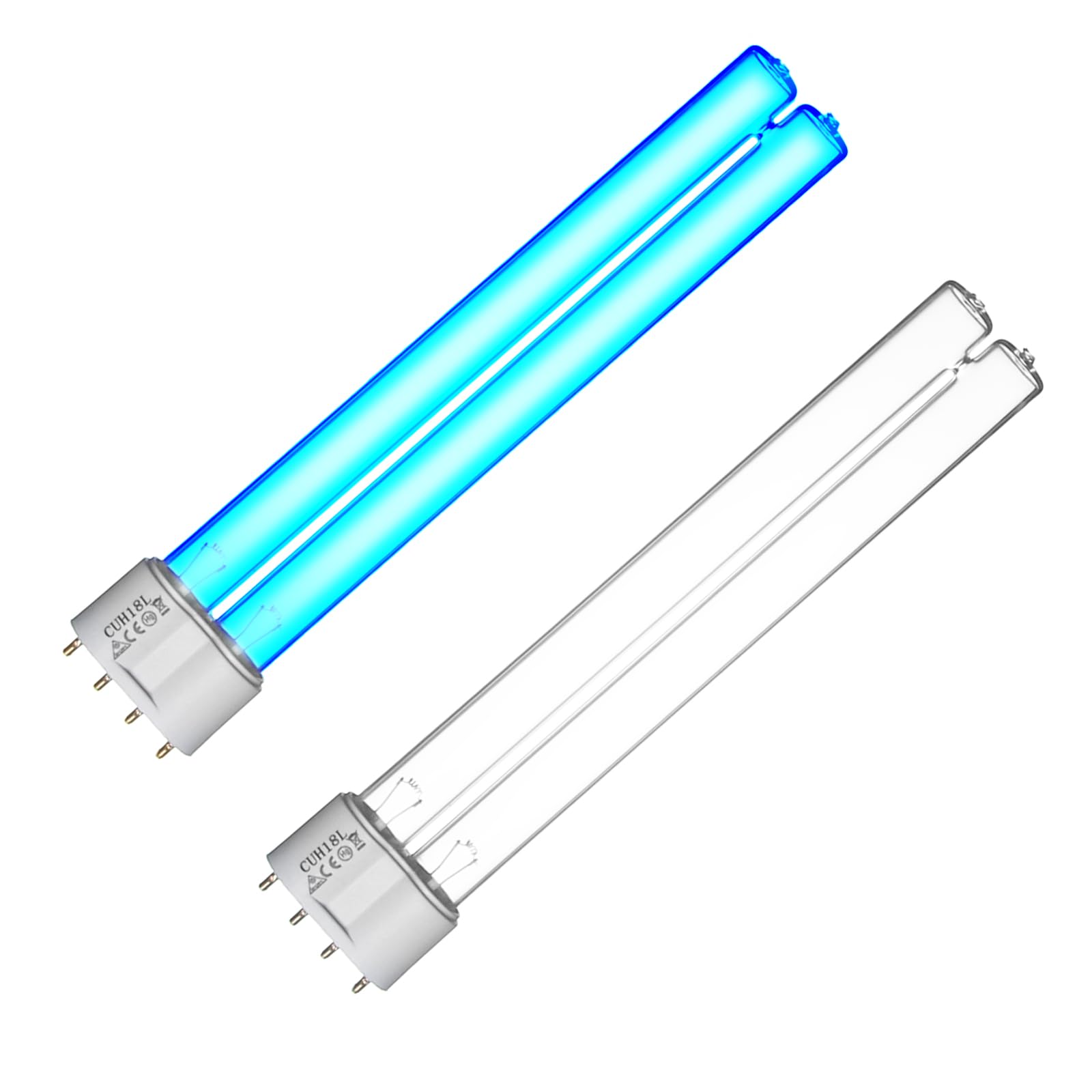 2 Pack 18 Watts UV Light Bulb Replacement UV Light for Pond Clarifier
